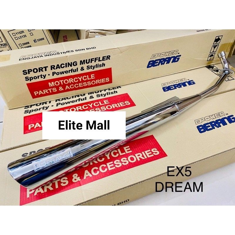 HONDA EX5 DREAM E POWER EPOWER BERANG MUFFLER EKZOS PIPE EPOWER BERANG ...