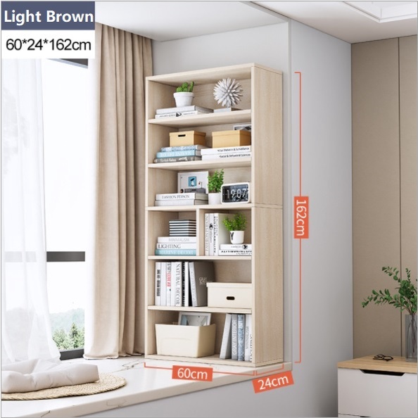 【Stock Msia】Wooden 6 Tier Storage Cabinet Wardrobe Kitchen Shelve Book ...