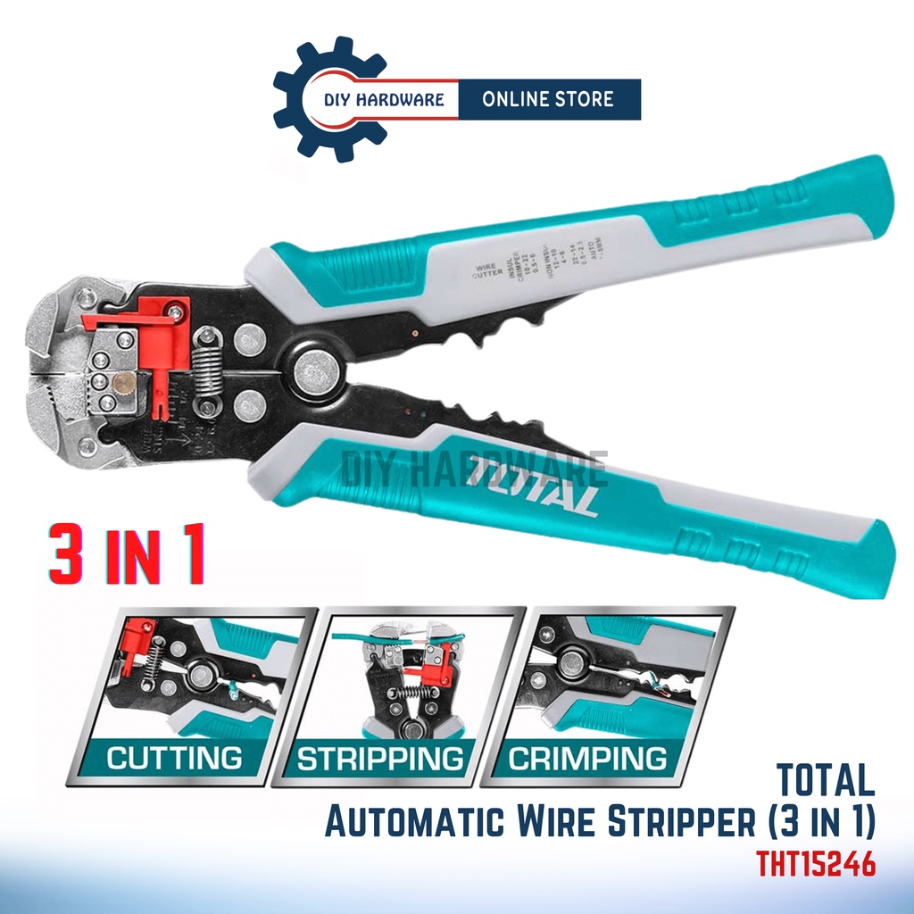 Total Automatic Wire Stripper (3 in 1) THT15246 | Shopee Malaysia