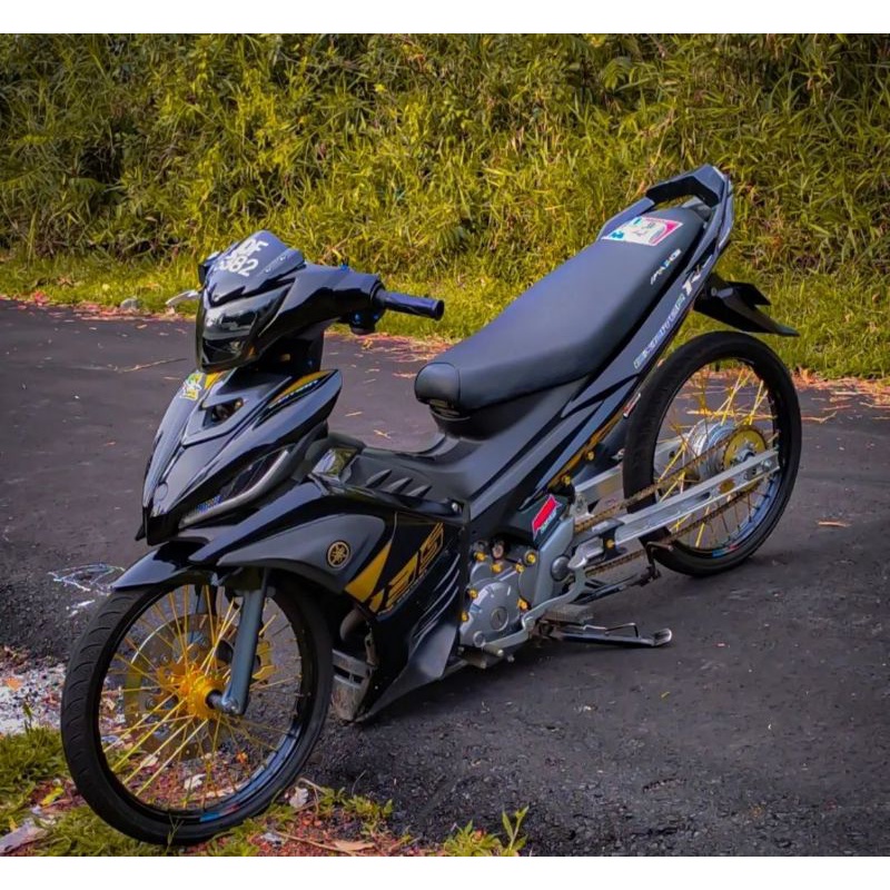 COVERSET LC 135 V2/V3/V4/V5/V6/V7 EX 20 HITAM CHROME METALLIC GOLD HLY QUALITY | Shopee Malaysia