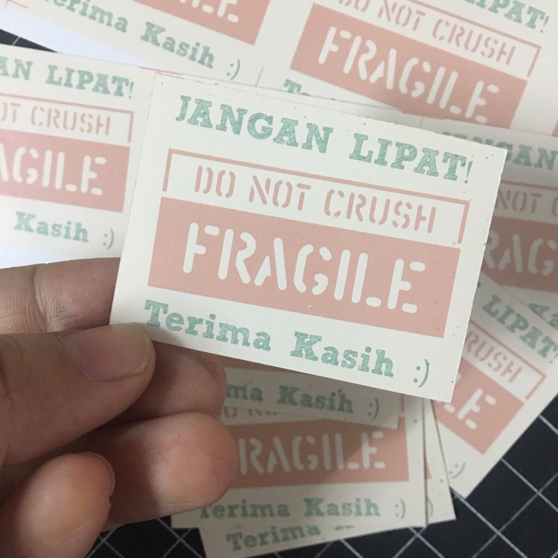 FRAGILE sticker aesthetic | Shopee Malaysia