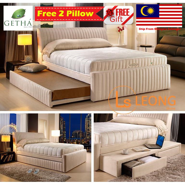 🇲🇾 🔥GETHA ANTHORIZED🔥 GETHA 3 IN 1 Bedframe Highly Functional Save ...