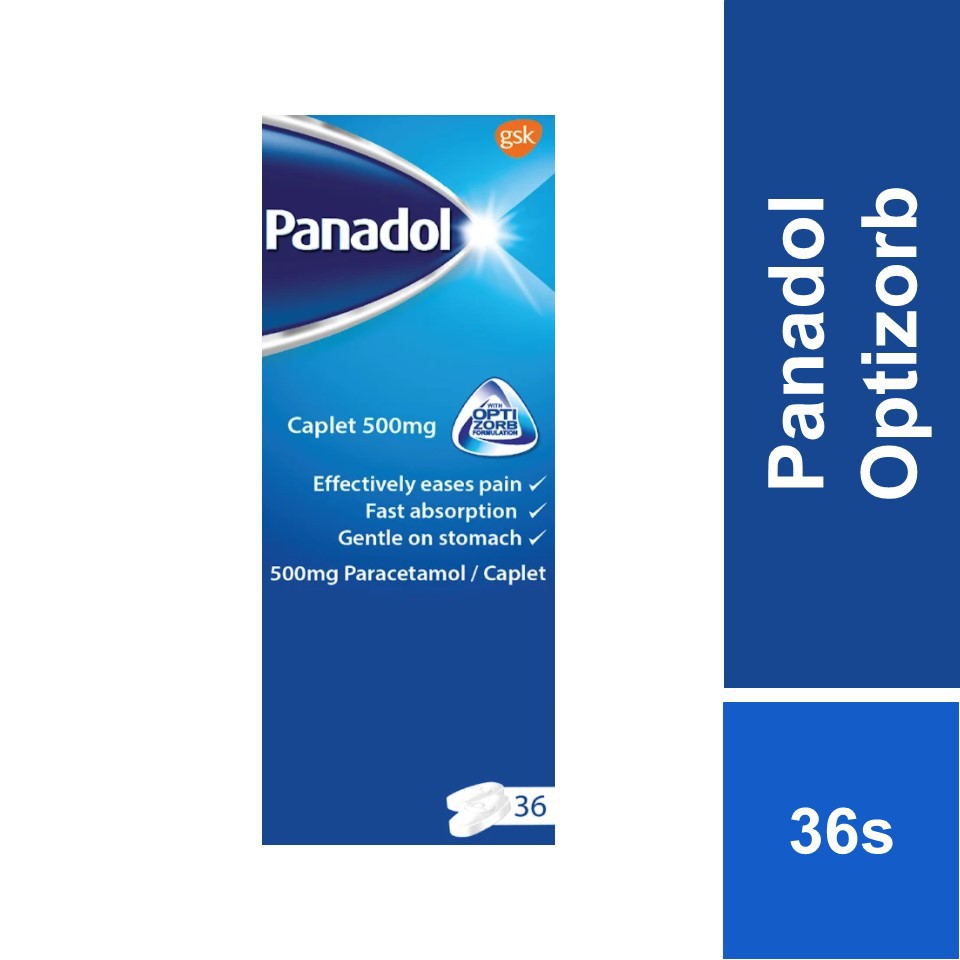 Panadol Optizorb Caplet 500g x 36s | Shopee Malaysia