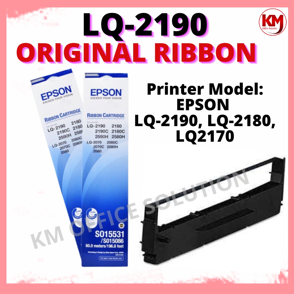 EPSON LQ-2190 RIBBON CARTRIDGE ORIGINAL S015531 S015086 LQ2180 2580 ...