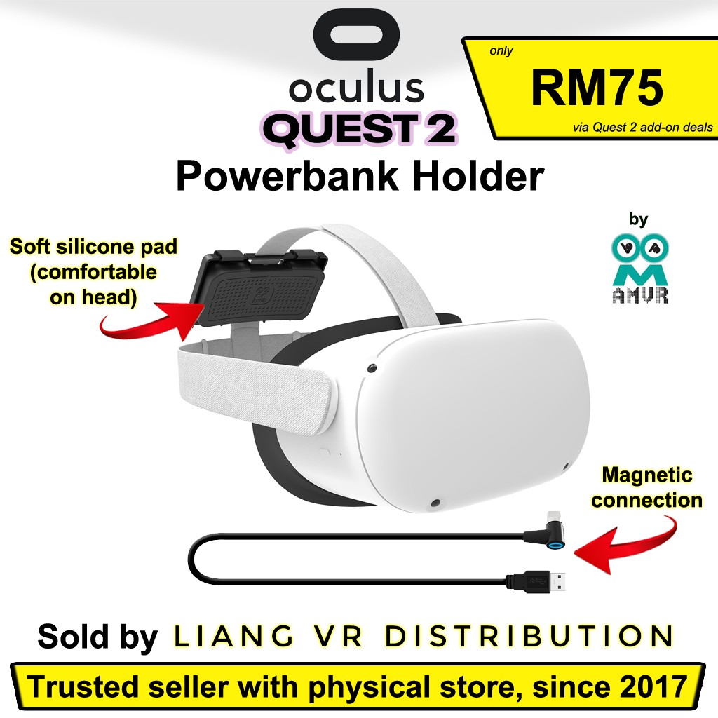 Powerbank Holder for Meta Quest 2 VR Counterweight Balance | Shopee ...