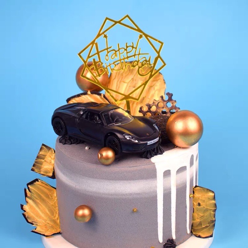[READY STOCK] Porsche BMW Lamborghini Maserati Car Cake Topper For Men ...