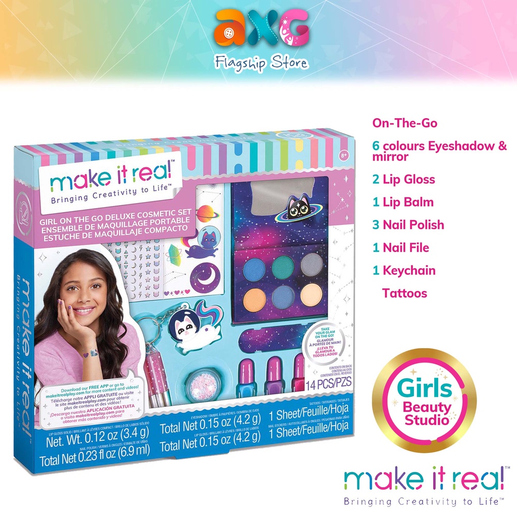 Year End Sales | Make It Real Washable Girl-On-The Go Makeup Set 2463 ...
