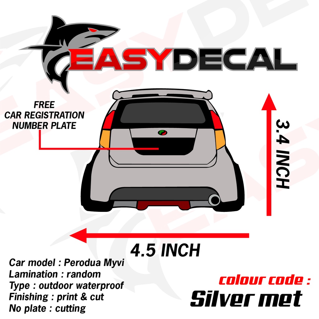 PERODUA MYVI STICKERS | Shopee Malaysia