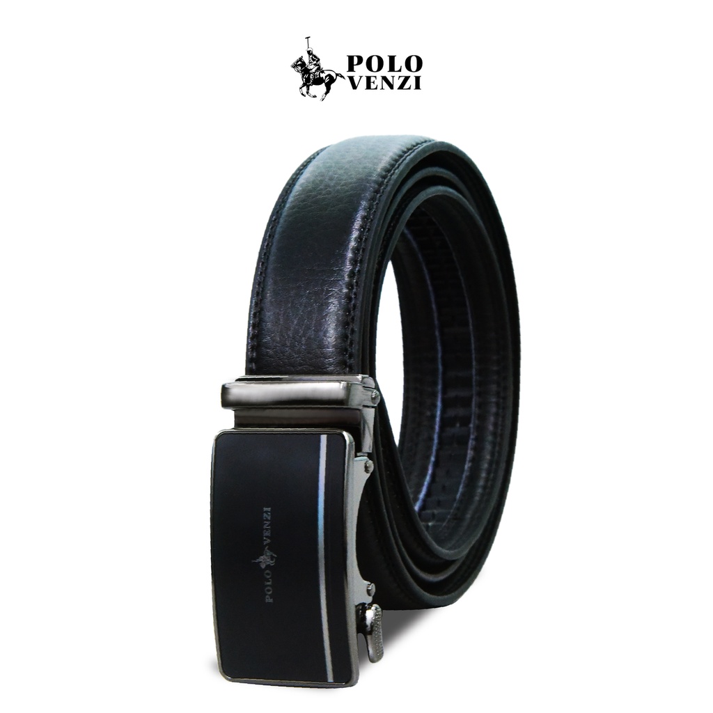 POLO VENZI Men's Auto Lock Clip Buckle Belt (35mm) PBT450051-00ME1-56(8 ...