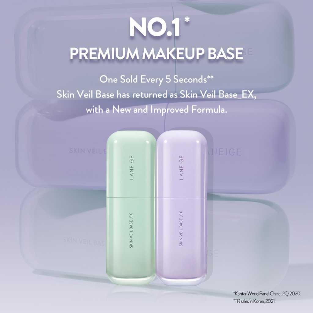 LANEIGE Skin Veil Base EX SPF28 PA++ 30ml (No.40 Pure Violet) -Light ...