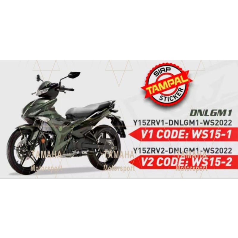 YAMAHA Y15 Y15zr V1 V2 2022 velozi (original design) Malaysia version ...
