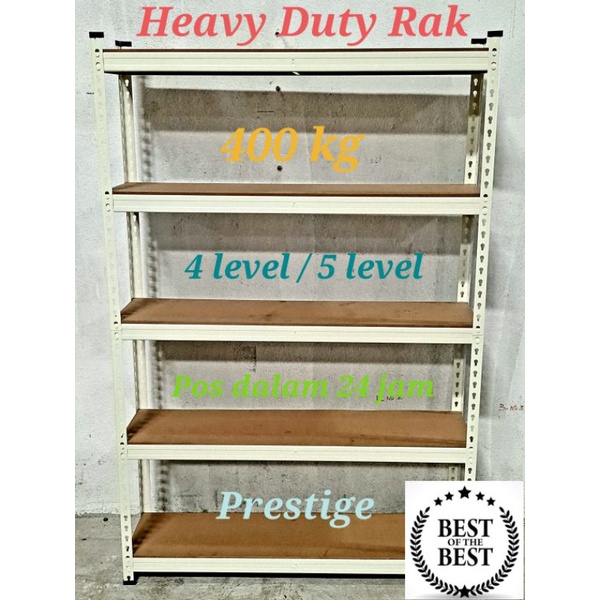 🔥High Quality [400kg] 5 Tier Boltless Shelving 5 Level Boltless Rack ...