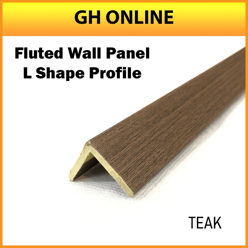 FLUTED WALL PANEL L SHAPE PROFILE ( 1.5 METER 2 PCS ) READY STOCK ...
