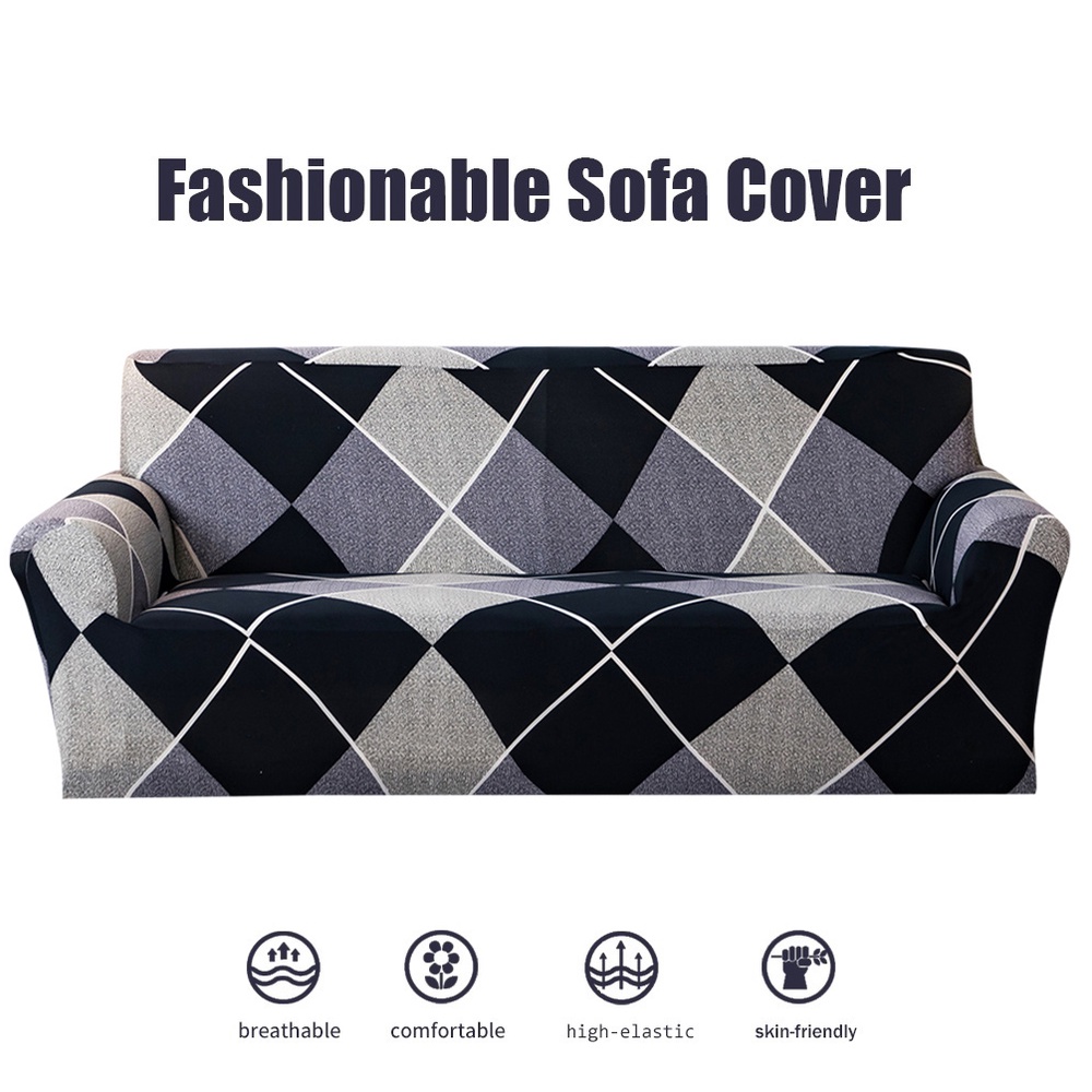 /2/3/4 Seater L Shape or Regular Shape Sofa Cover Elastic Sofa Cover ...