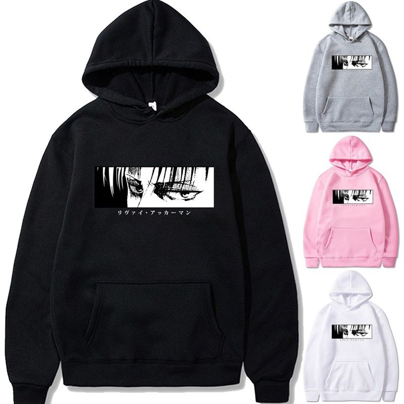 Japan Anime: Attack on Titan Aot Hoodie Captain Levi Ackerman Anime ...