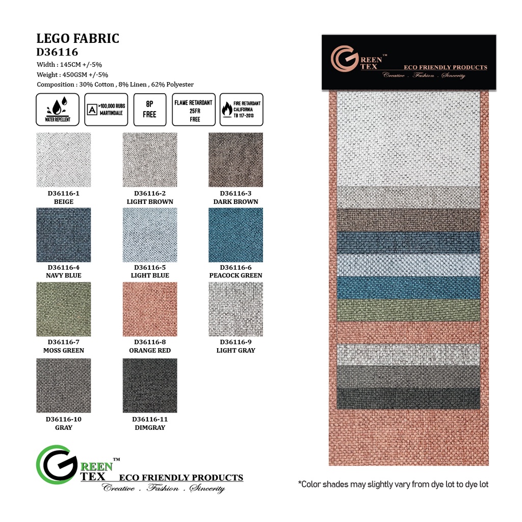 LEGO FABRIC D36116 FASHION NON TOXIC SOFA FABRIC | Shopee Malaysia