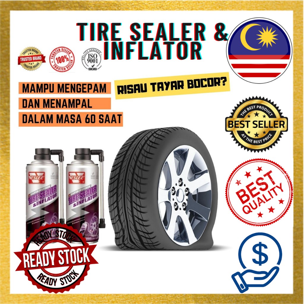 🔥HOT ITEM🔥Tire Sealer & Inflator -Tayar -Pancit -Kecemasan -Masa ...