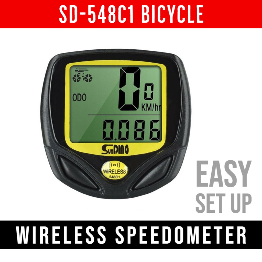 🔥Ready Stock🔥SD-548C1 Wireless Speedometer water resistant Bicycle Bike ...