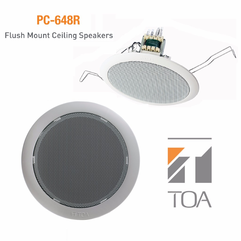 TOA 6" Ceiling Speaker with Matching Transformer | Shopee Malaysia