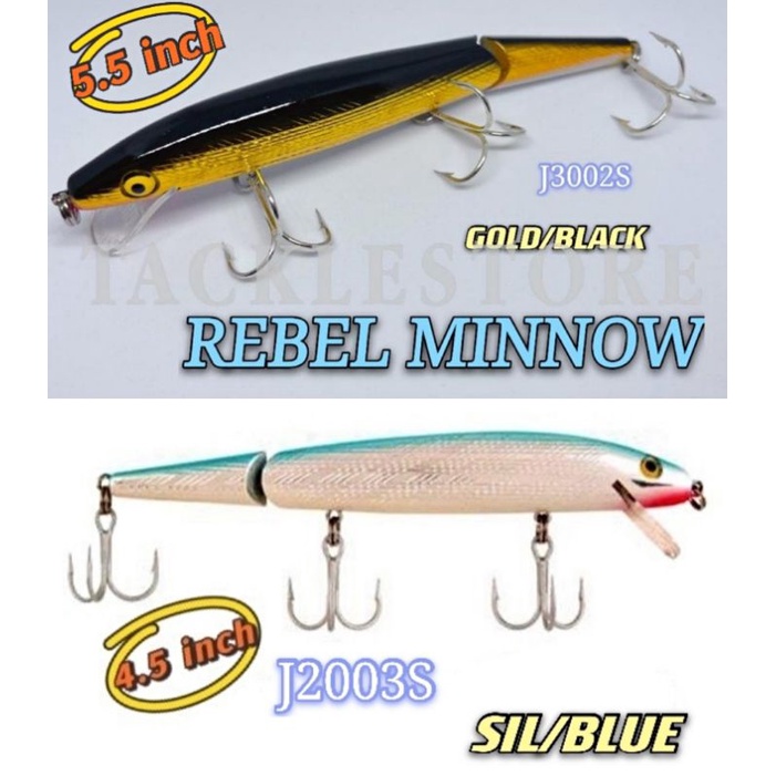 [READY STOCK]REBEL Jumping Minnow J3002S Goldblack J2003S Silverblue ...