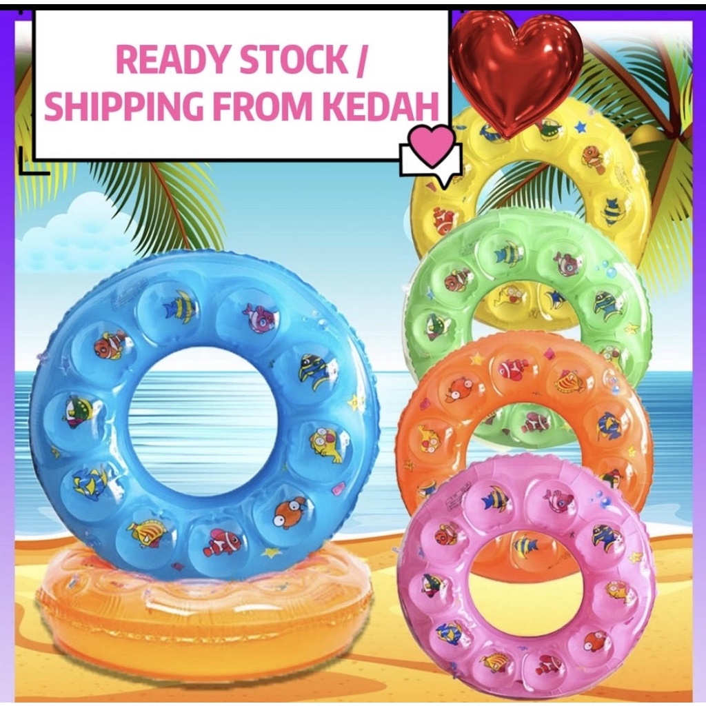READY STOCK Baby Swimming Float Ring Inflatable Kids Safety Swimming ...