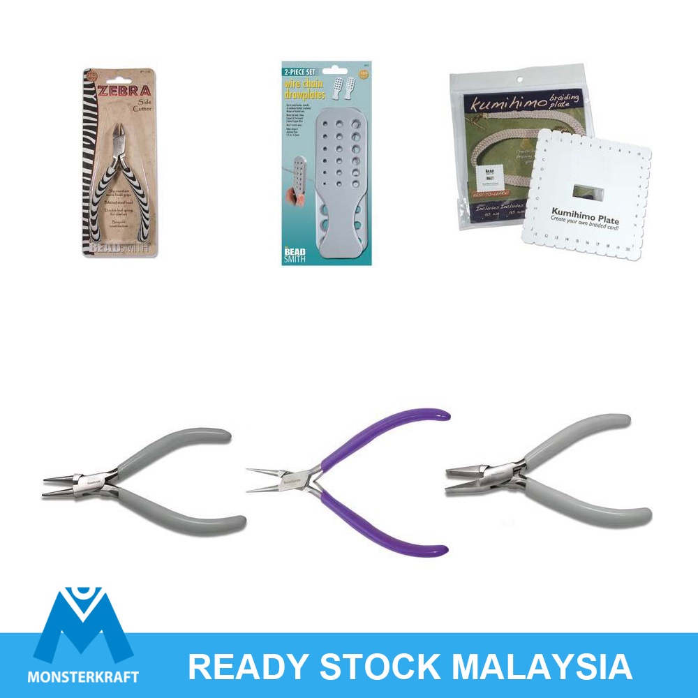 BEADSMITH Pliers Jewelry Plier Tools Playar Kumihimo Woven-Wire ...