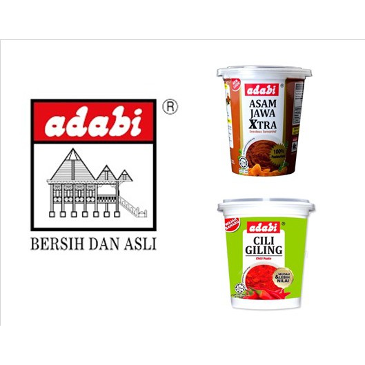 Adabi Asam Jawa Xtra-Seedless Tamarind 200g / Cili Giling-Chili Paste 150g | Shopee Malaysia