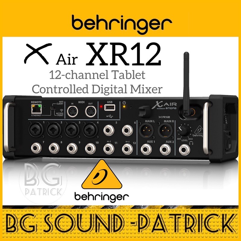 BEHRINGER XR12 12-Input Digital Wireless Mixer| XR-12 | XR 12 | Shopee Malaysia