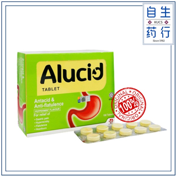 Alucid Tablet Antacid & Anti Flatulence - Peppermint 10s ONE STRIP ...