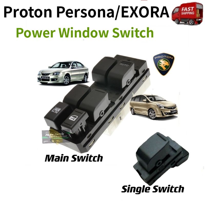 Proton Persona Exora Single / Master Power Window Switch | Shopee Malaysia
