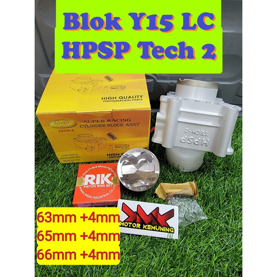 BLOK HPSP TECH 2 TERBARU 2022 LC Y15 FZ 63MM 65MM 66MM RACING BLOCK CERAMIC FORGED PISTON ...