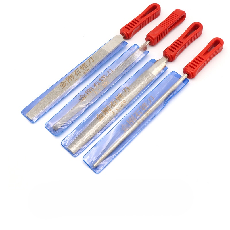 1Pcs Diamond File Triangular Round Electroplated Large Plate File ...
