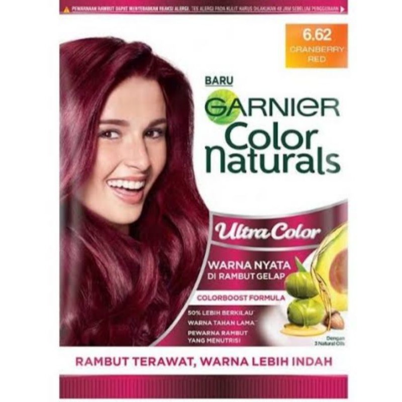 MERAH Garnier Ultra Color hair dye 6.62 red cranberry red (sachet ...
