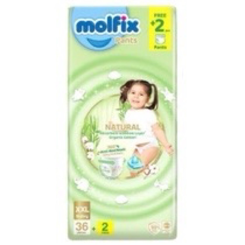 Molfix Natural Jumbo Pants Diapers - M, L, XL, XXL, XXXL ( 3 Packs ...