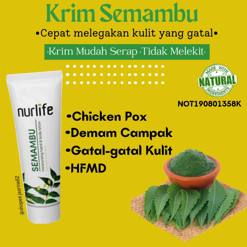 🔥SHIP TODAY🔥Lotion Krim Semambu| Gatal Kulit|Ruam| Skincare Natural ...