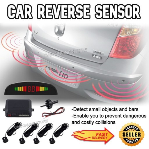 Reverse Sensor Car Parking 2Sensors/4Sensors Reverse Backup Radar Sound ...