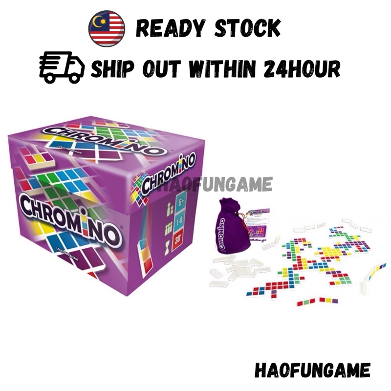 𝗙𝗮𝗺𝗶𝗹𝘆 𝗖𝗼𝗹𝗼𝘂𝗿 𝗠𝗮𝘁𝗰𝗵𝗶𝗻𝗴 𝗚𝗮𝗺𝗲 Chromino by Asmodee for 7+ | Shopee Malaysia