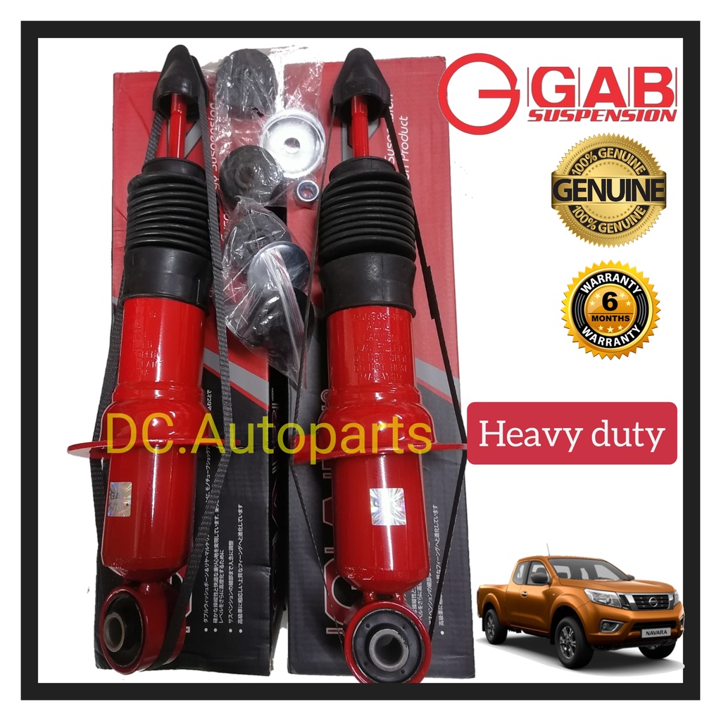 ORIGINAL GAB SUPER R HEAVY DUTY NAVARA D40 NP300 D23 ( FRONT / REAR ) ABSORBER SPORT | Shopee ...