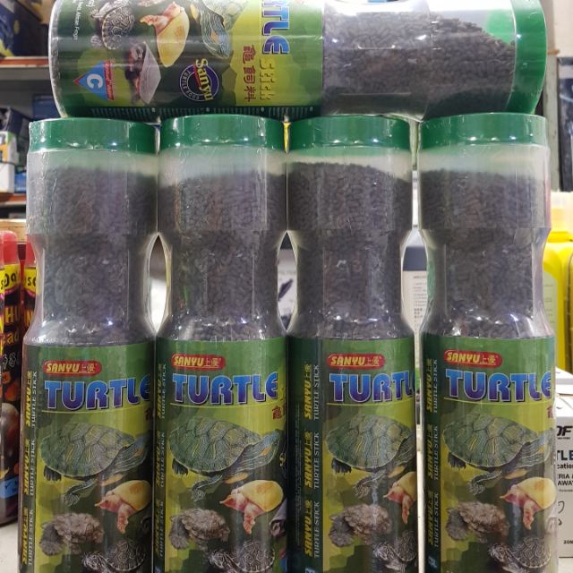 TURTLE FOOD MAKANAN KURA KURA MAKANAN LABI LABI SANYU TURTLE STICKS ...