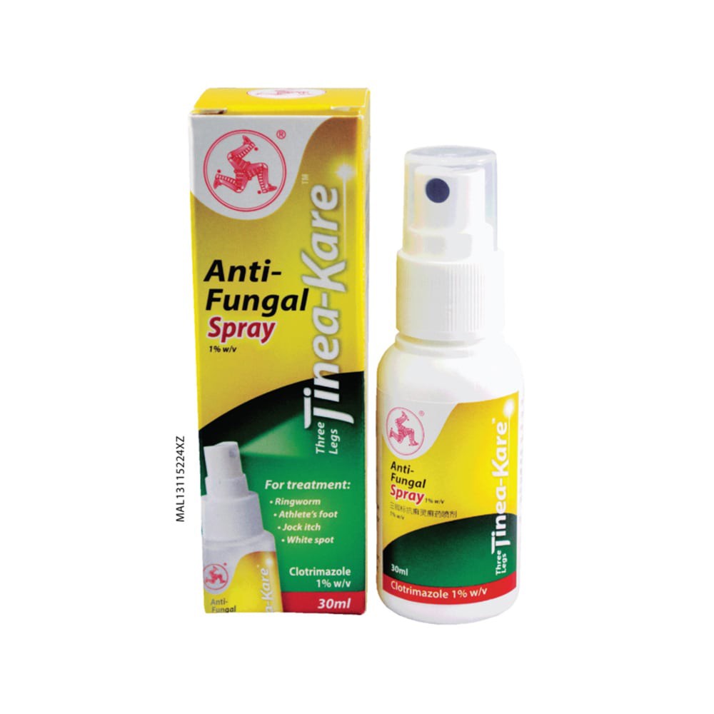 THREE LEGS TINEA-KARE ANTI-FUNGAL SPRAY 30ML | Shopee Malaysia