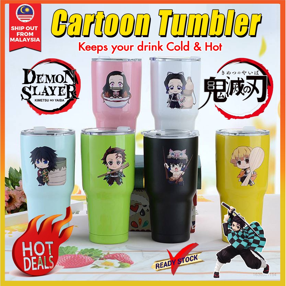 鬼滅の刃Demon Slayer Tumbler 304 Kimetsu No Yaiba Stainless Steel Thermal ...