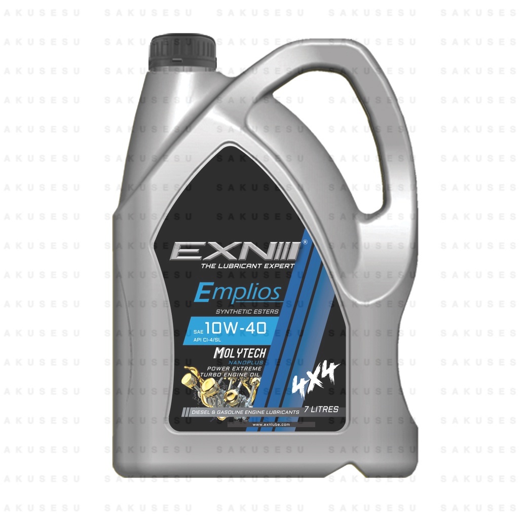 EXN Emplios SAE 10W40 -Semi Synthetic Engine Oil (7Liter) | Shopee Malaysia