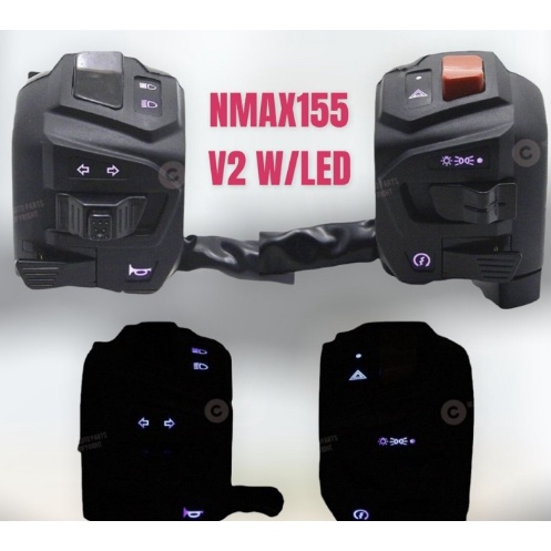YAMAHA HANDLE SWITCH LEFT & RIGHT SET NMAX 155 V2 ( LED ) | Shopee Malaysia