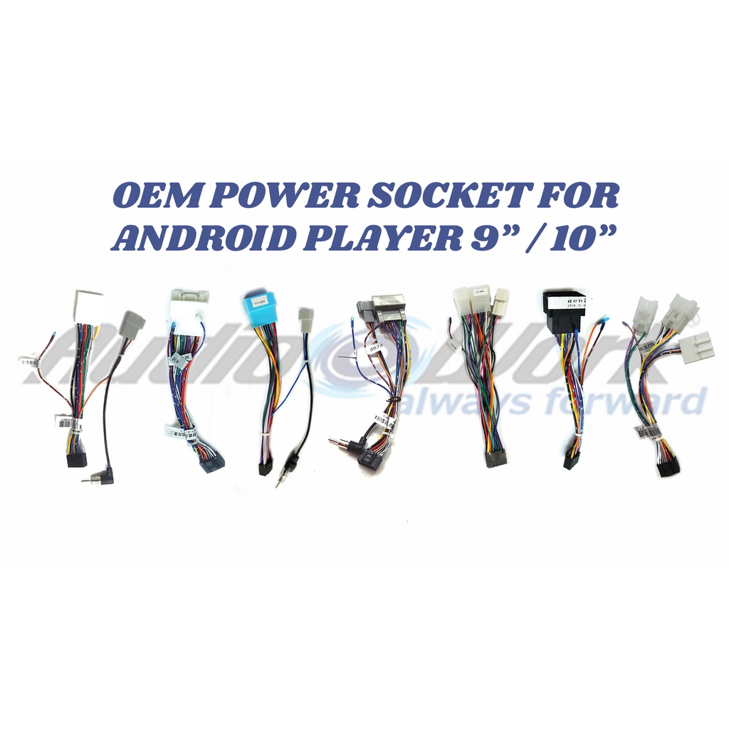 Android Player OEM Plug and Play Power Socket Cable for Perodua/Toyota ...