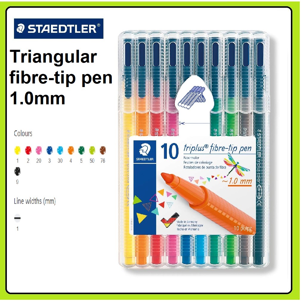 Staedtler Triplus Color Set 10pcs 323-SB10 | Shopee Malaysia