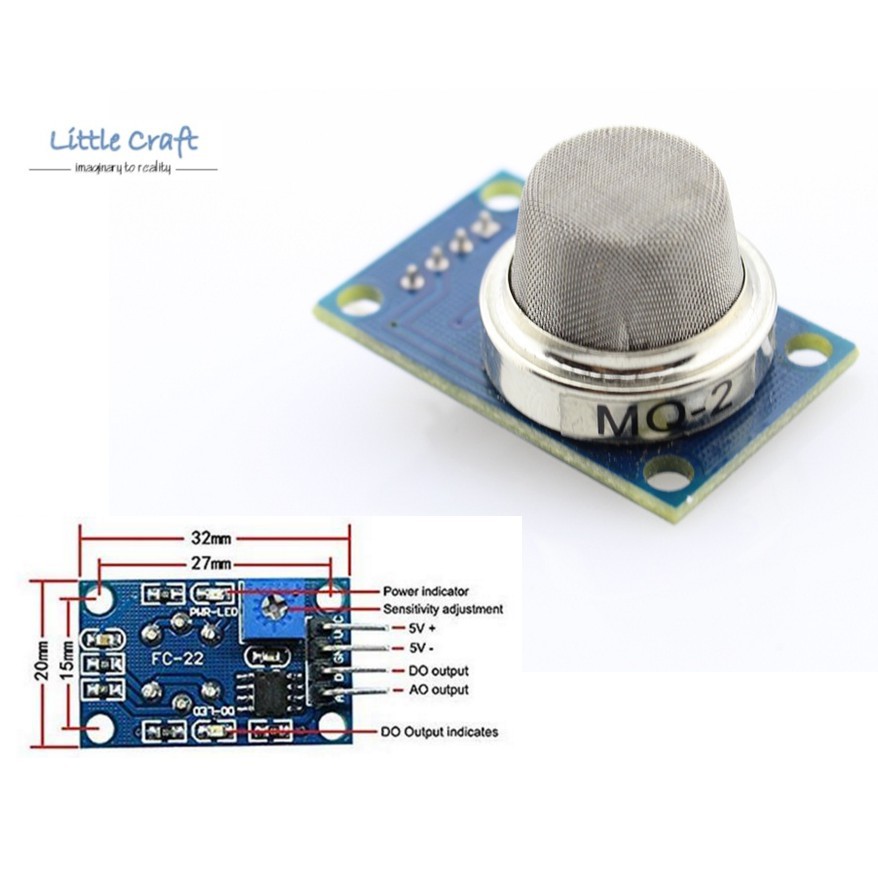 Mq 2 Flammable Gas And Smoke Sensor Module For Arduino Shopee Malaysia 