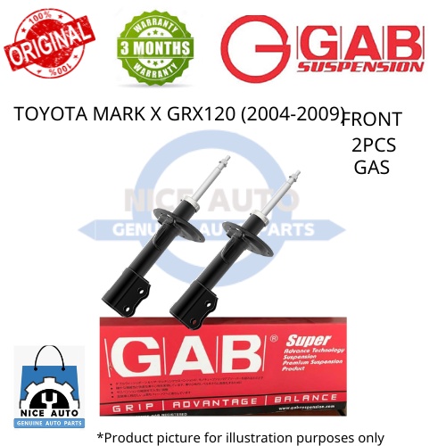 TOYOTA MARK X GRX120 (2004-2009Y) FRONT 1SET(LH+RH=2PCS)SUPER GAS SHOCK ...