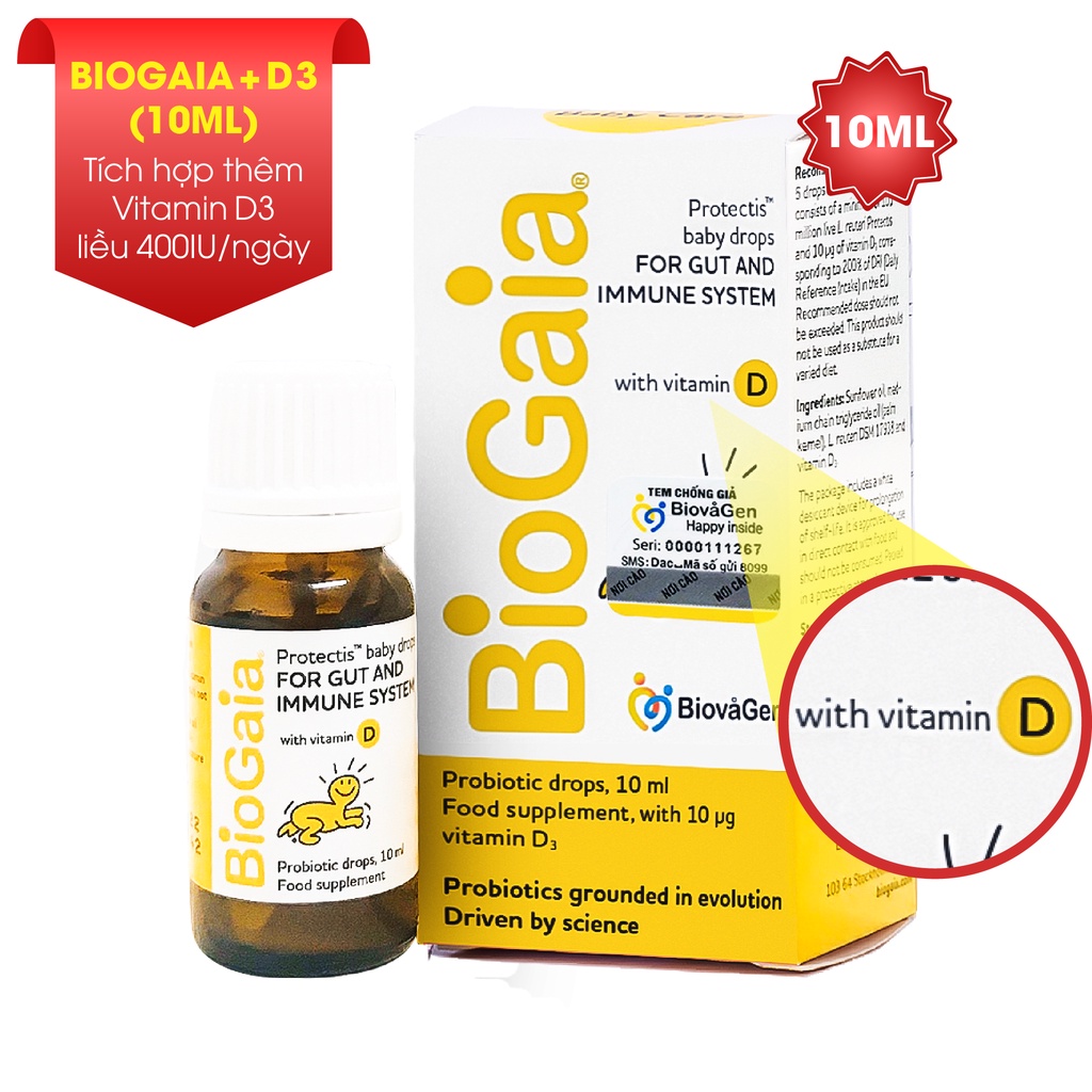 Biogaia Protectis + Vitamin D3 Probiotics (5ml) | Shopee Malaysia