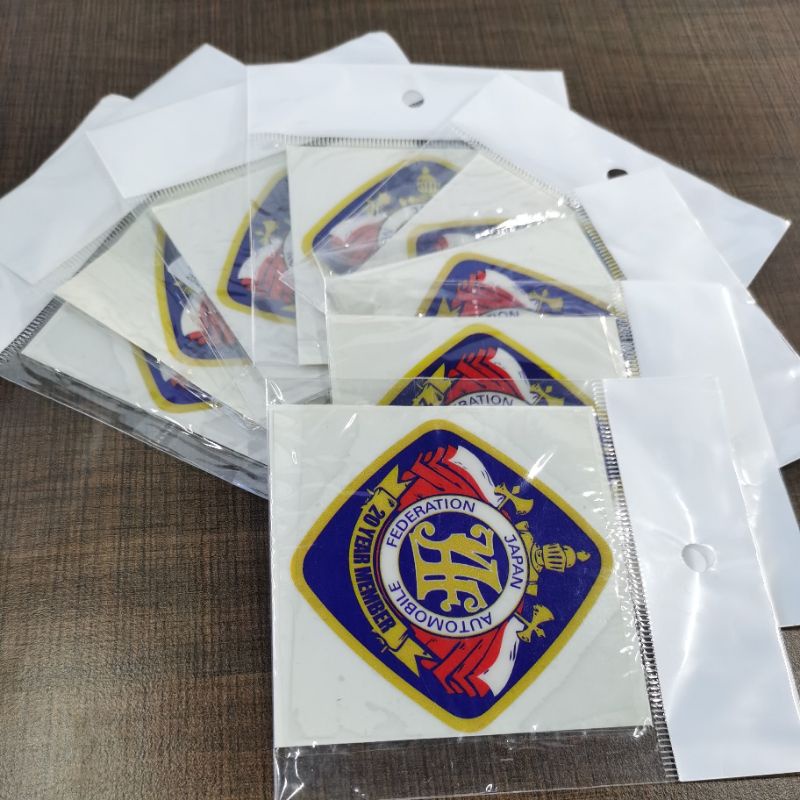 👍 JAPAN AUTOMOBILE FEDERATION 20 YEARS MEMBER CAR STICKER | Shopee Malaysia