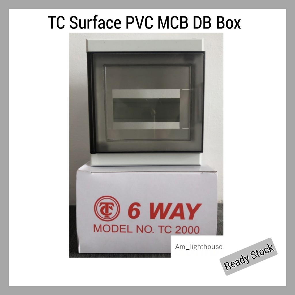TC (Tham Chee) Surface PVC MCB DB BOX / 6 Way - 21 Way CONSUMER UNIT | Shopee Malaysia